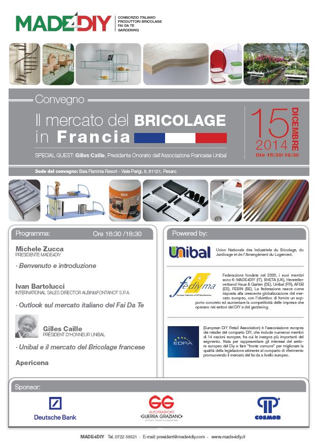 MADE 4 DIY - Conference "The French DIY Market"